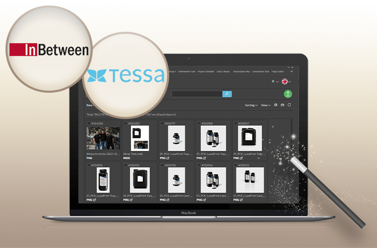 InBetween Print Automation + TESSA DAM: Efficient Catalog